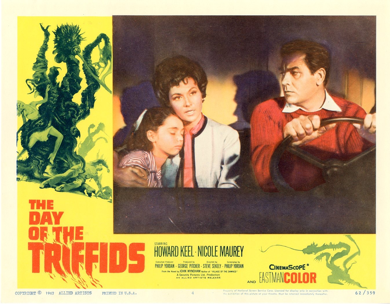 Day of the Triffids 1962 8 Lobby Card set | Sold Details | Four Color ...